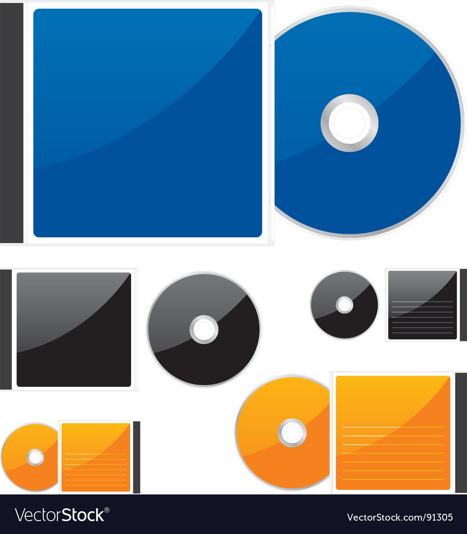 Compact disks Royalty Free Vector Image - VectorStock