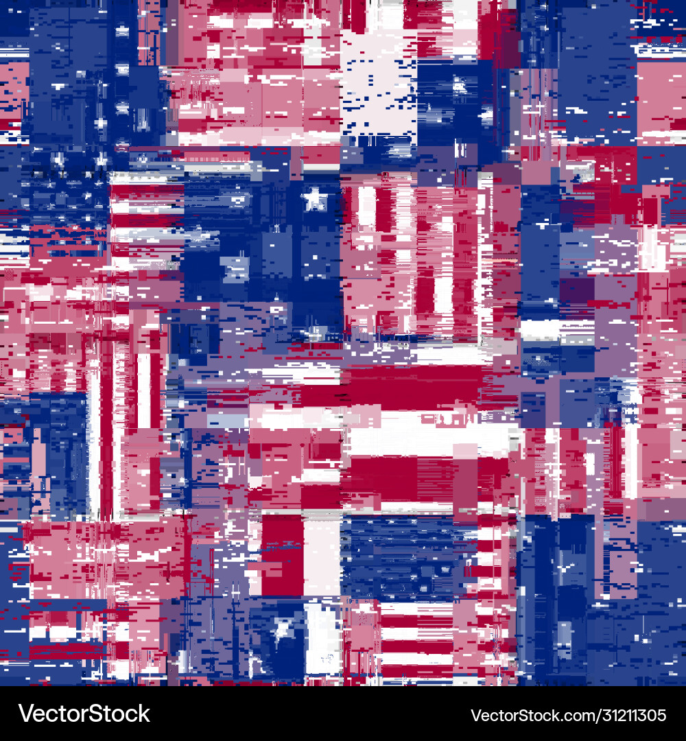 Image with imitation grunge datamoshing Royalty Free Vector