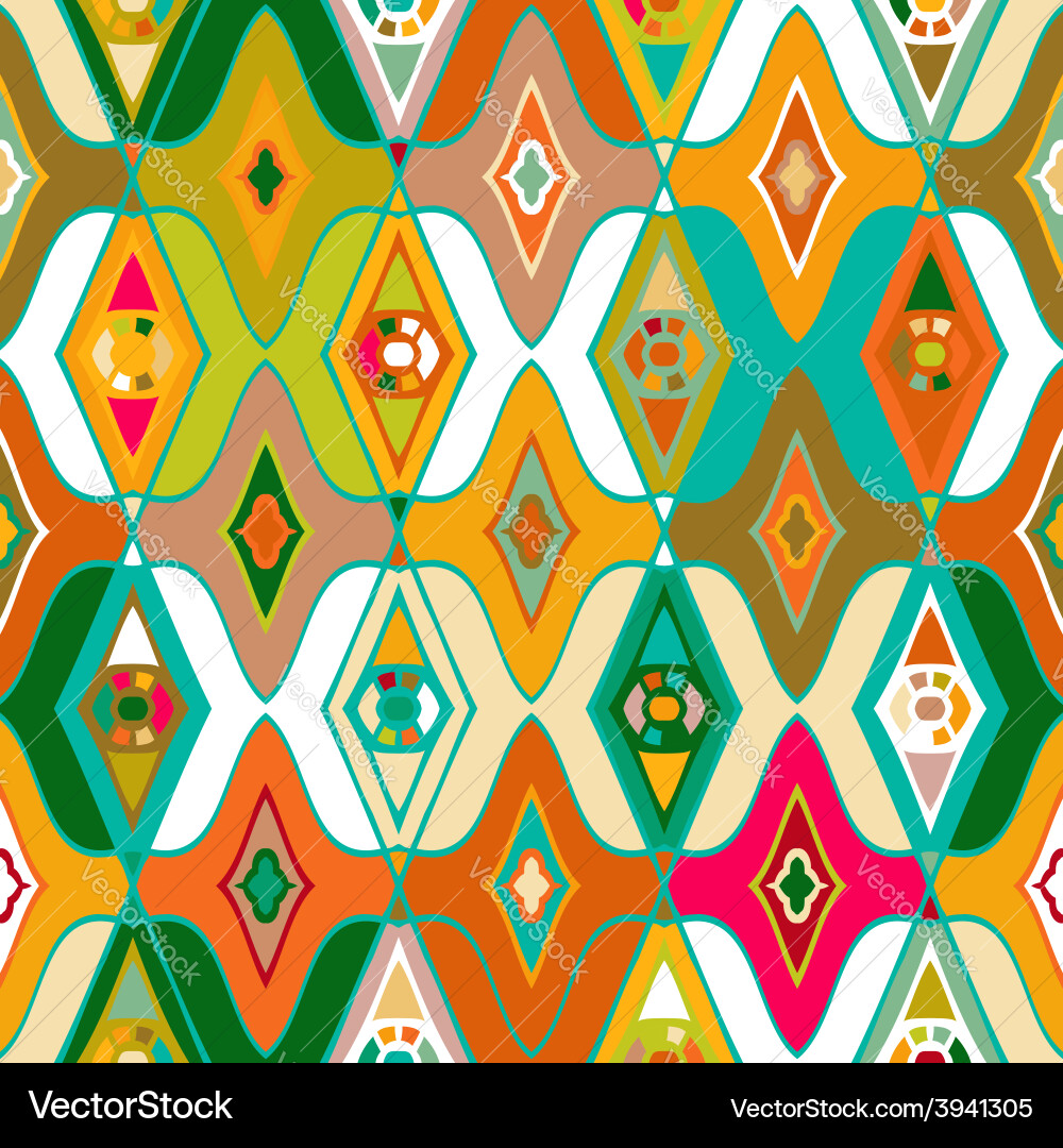 Seamless ethnic pattern Royalty Free Vector Image