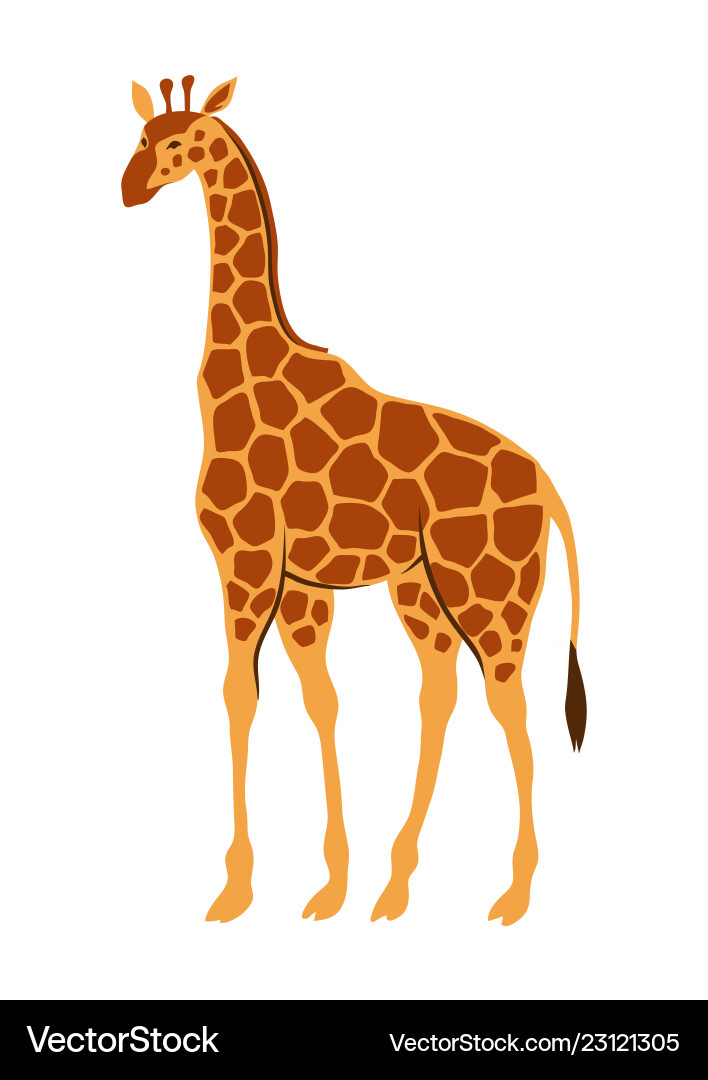 Stylized giraffe Royalty Free Vector Image - VectorStock