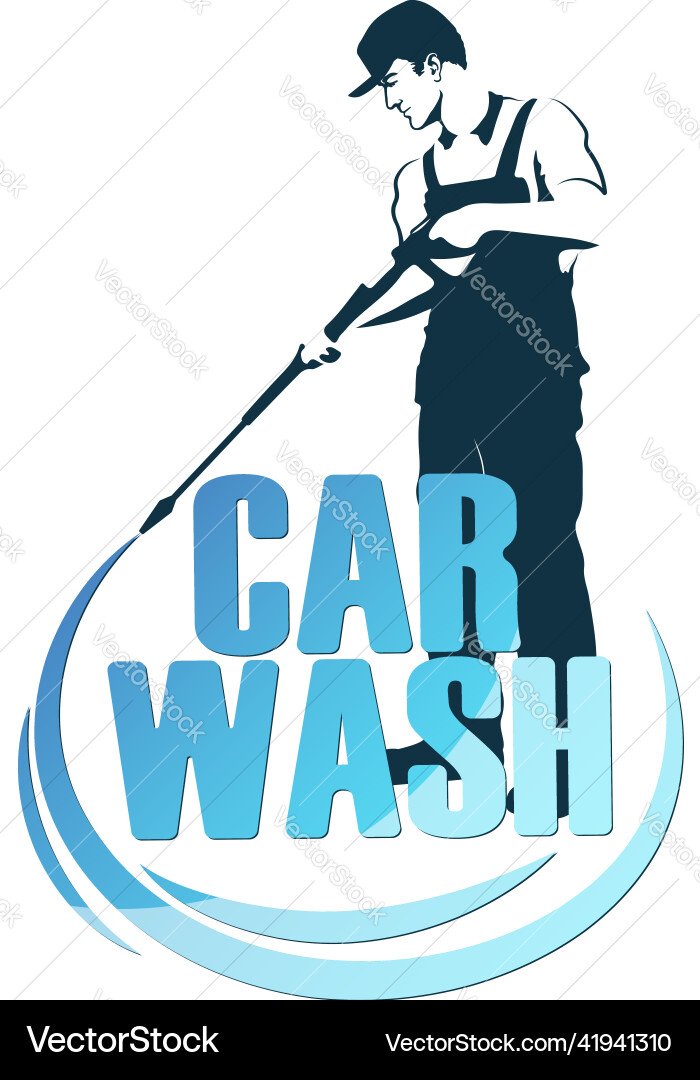 Ar washer with tool symbol for business Royalty Free Vector