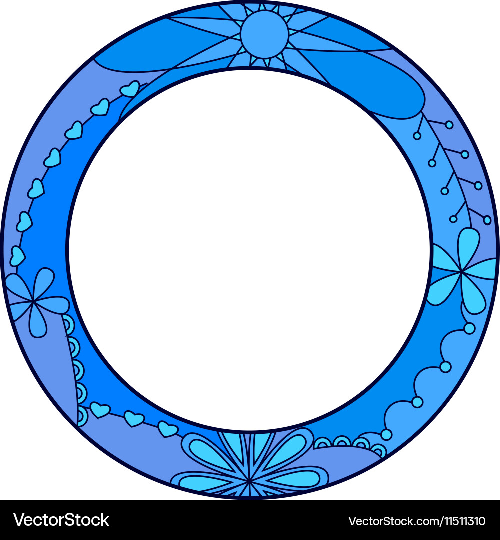 Blue circle symbol diabetes day Royalty Free Vector Image