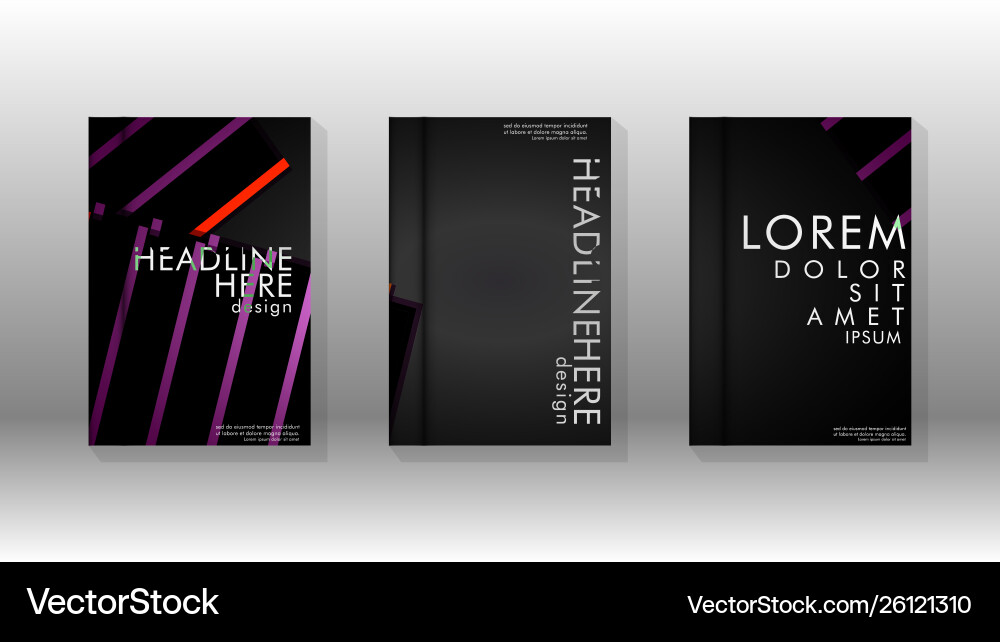 Cover book with a geometric design background Vector Image