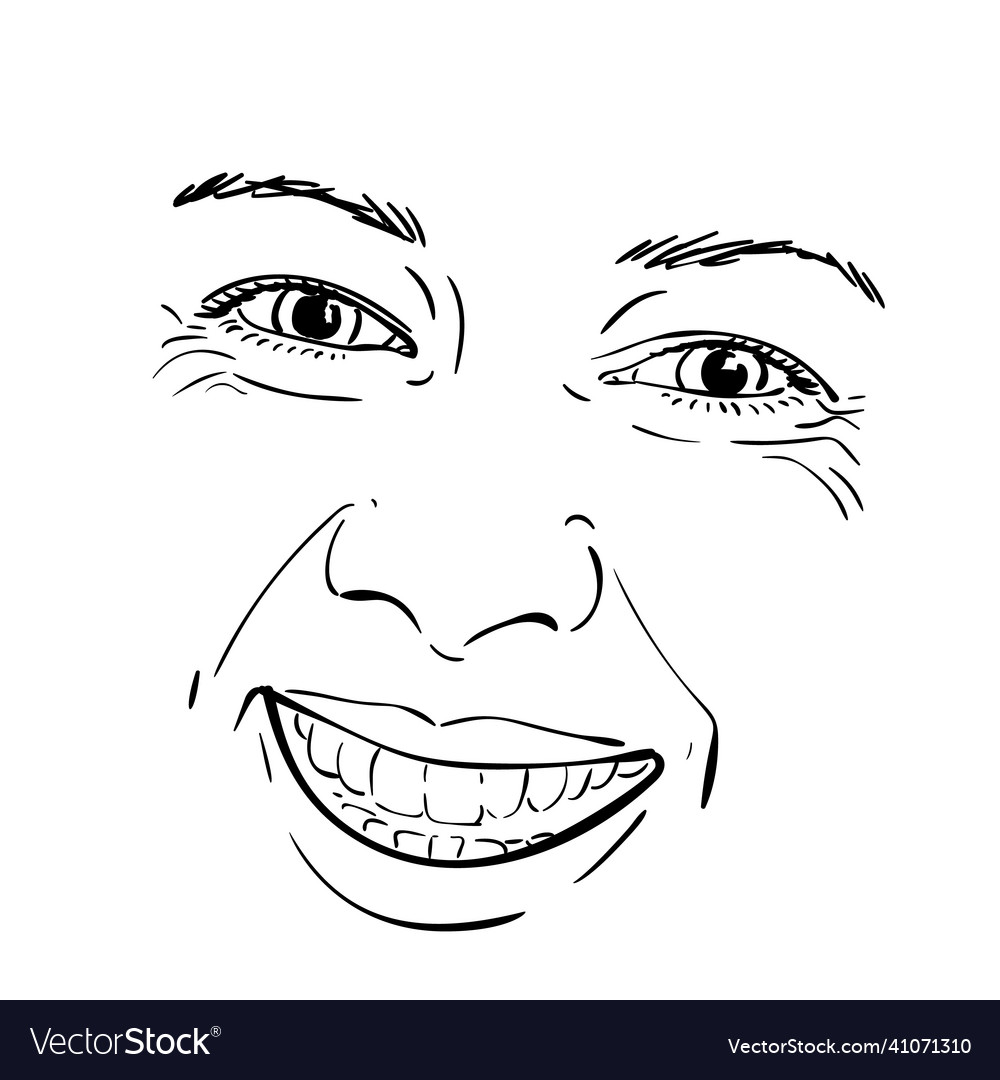 Face Royalty Free Vector Image - VectorStock