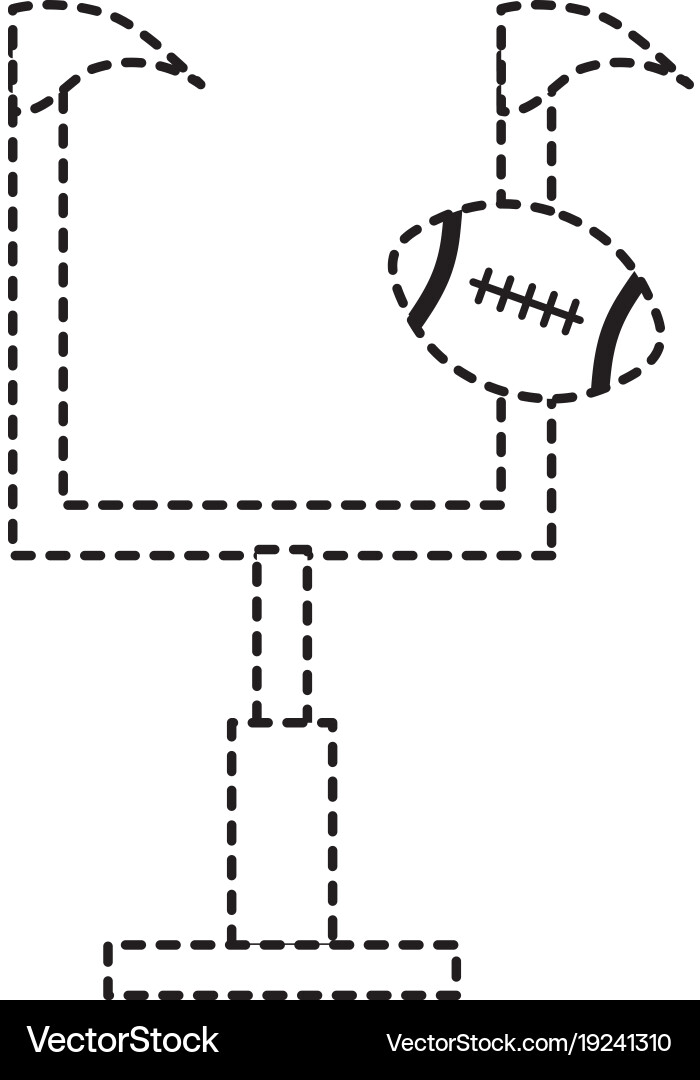 Football arch design Royalty Free Vector Image