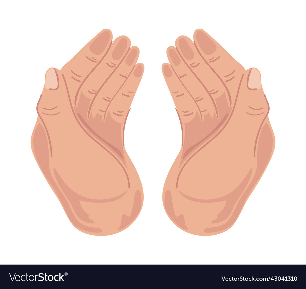 Hands support icon Royalty Free Vector Image - VectorStock