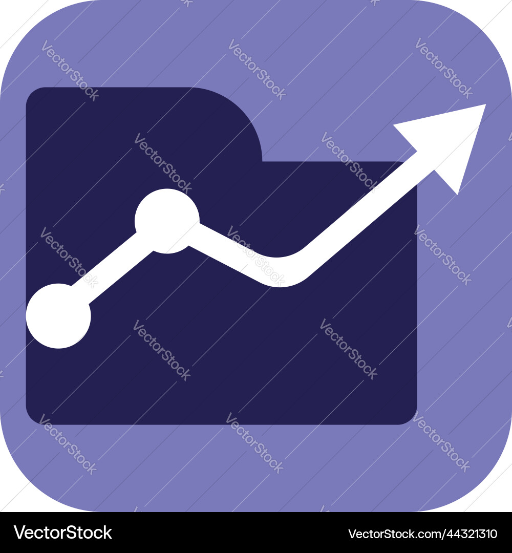 Marketing growth on a white background Royalty Free Vector