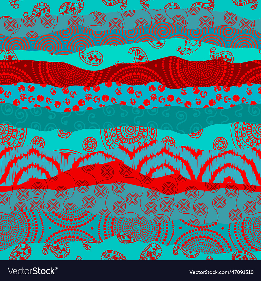 Patchwork textile pattern seamless quilting Vector Image