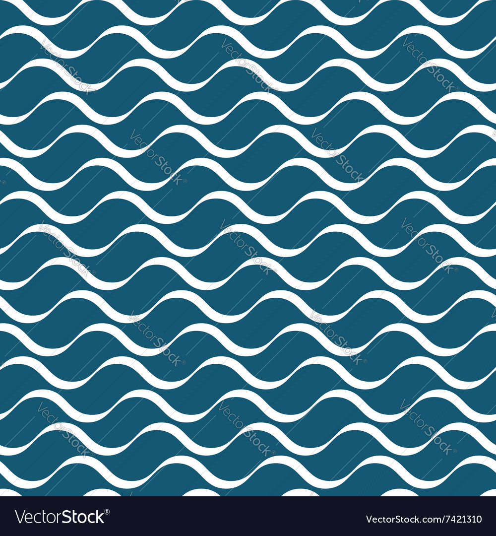 Wavy stripes seamless pattern Royalty Free Vector Image