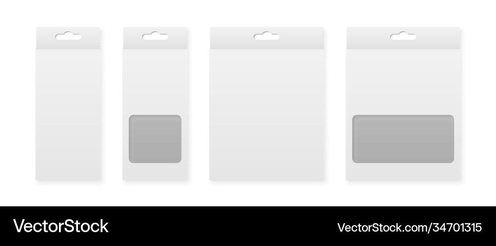 3d realistic blank paper white product Royalty Free Vector