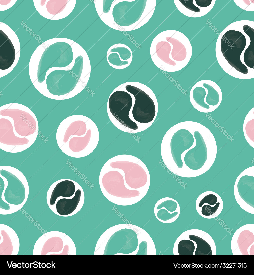 Abstract paisley in dot hand paint paisley pattern