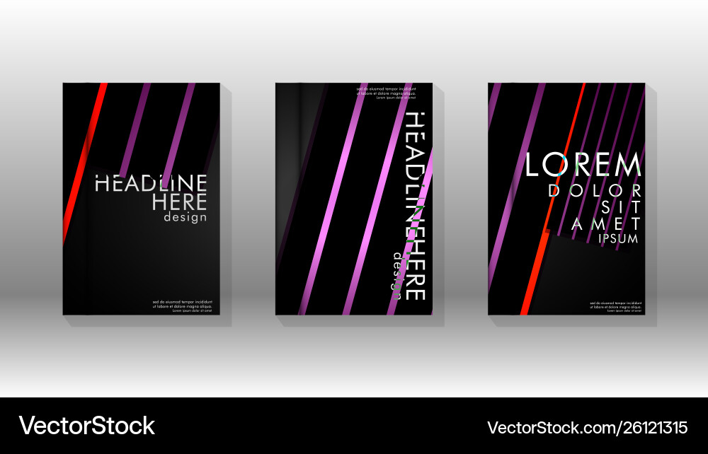 Cover book with a geometric design background Vector Image