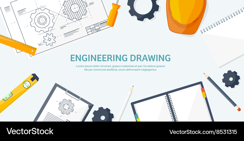 Engineering and architecture Royalty Free Vector Image