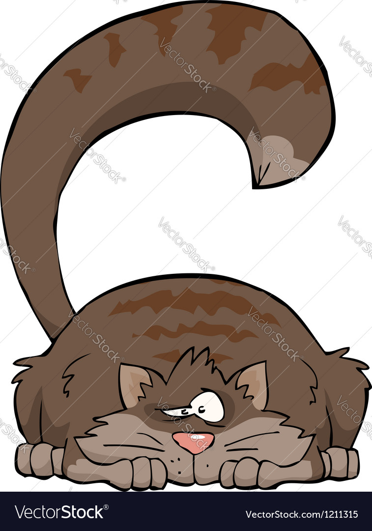 Gray cat Royalty Free Vector Image - VectorStock