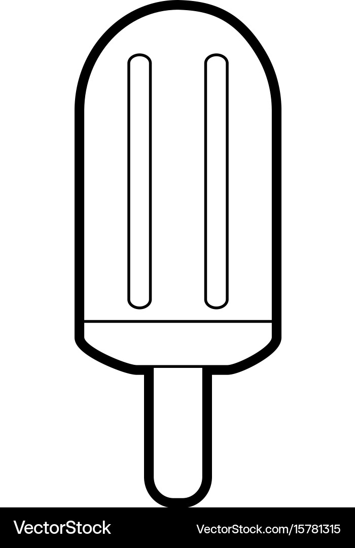 Ice cream bar sign Royalty Free Vector Image - VectorStock