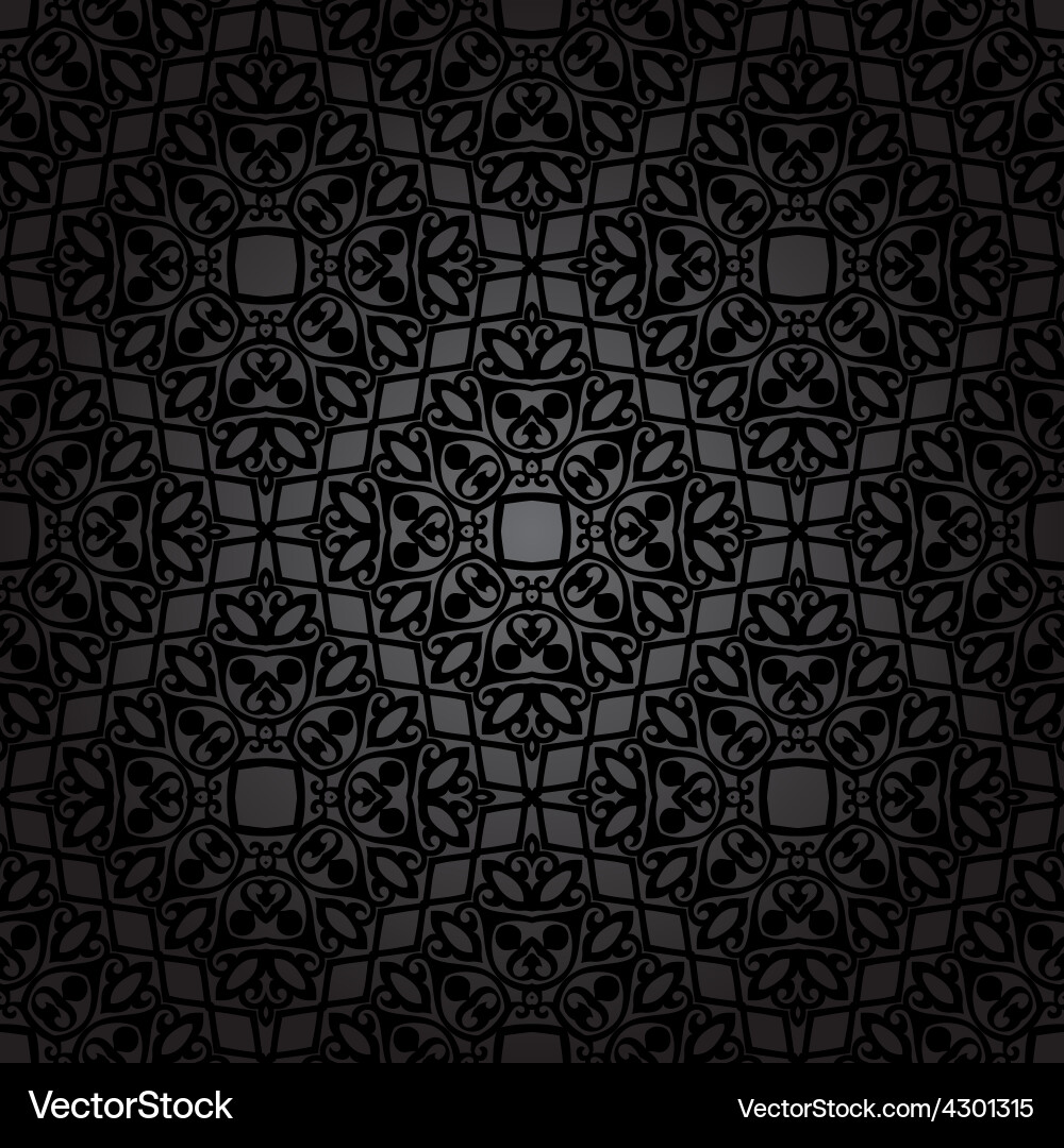 Luxury damask seamless motif Royalty Free Vector Image