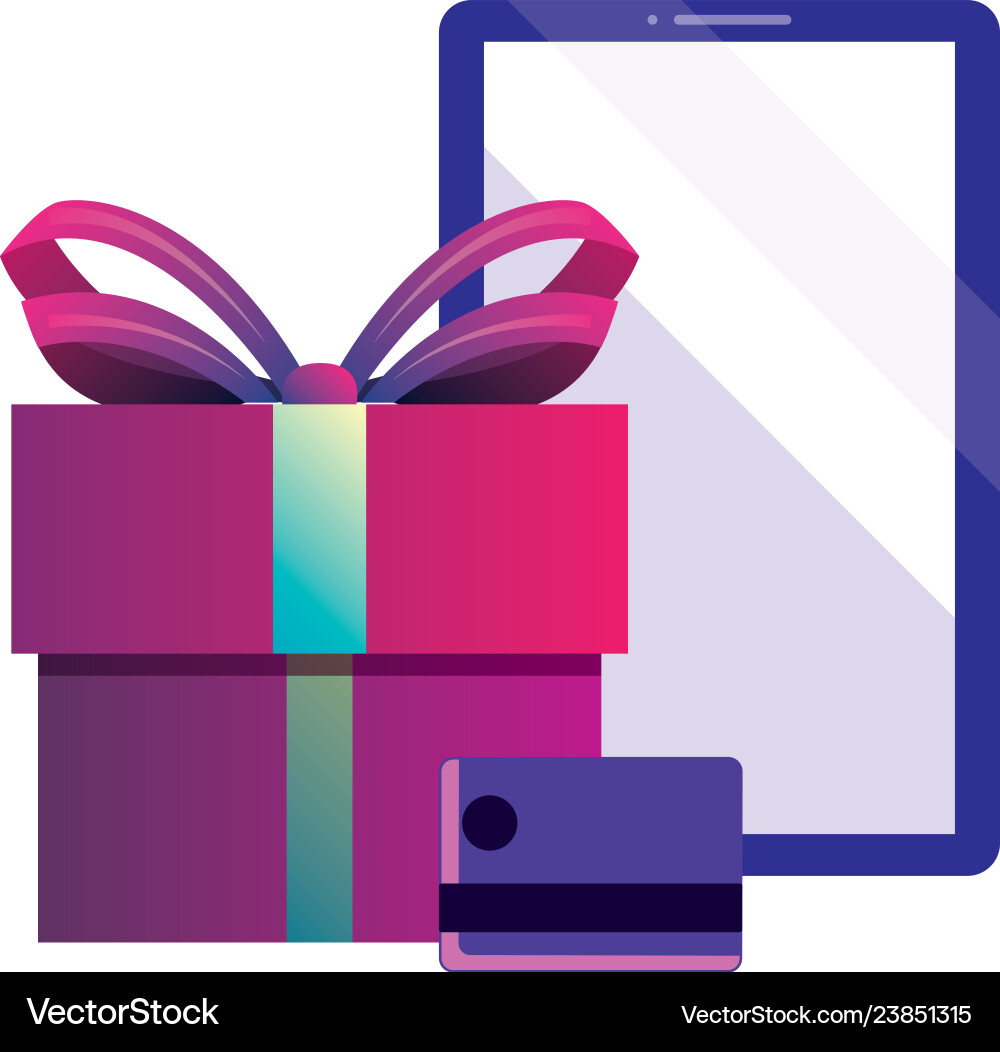 Online shopping market Royalty Free Vector Image