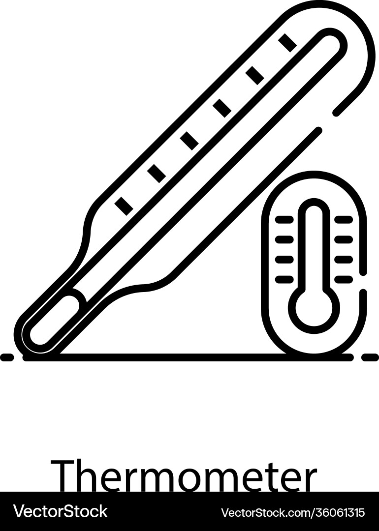 Thermometer Royalty Free Vector Image - VectorStock