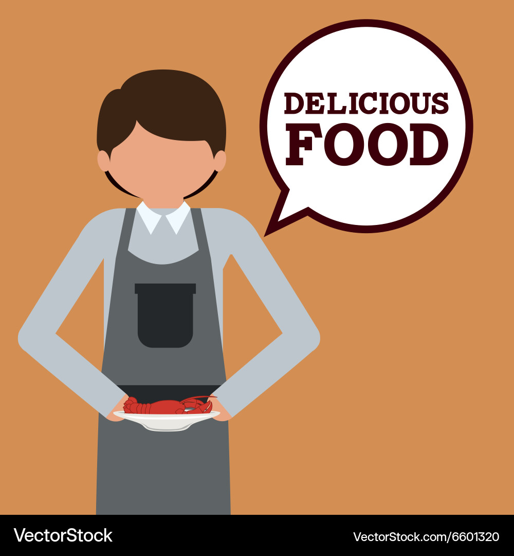 Delicious and good foodesign Royalty Free Vector Image