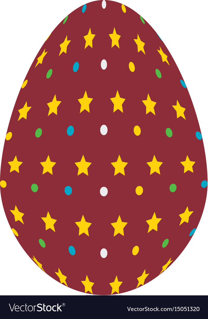 Egg easter chocolate Royalty Free Vector Image