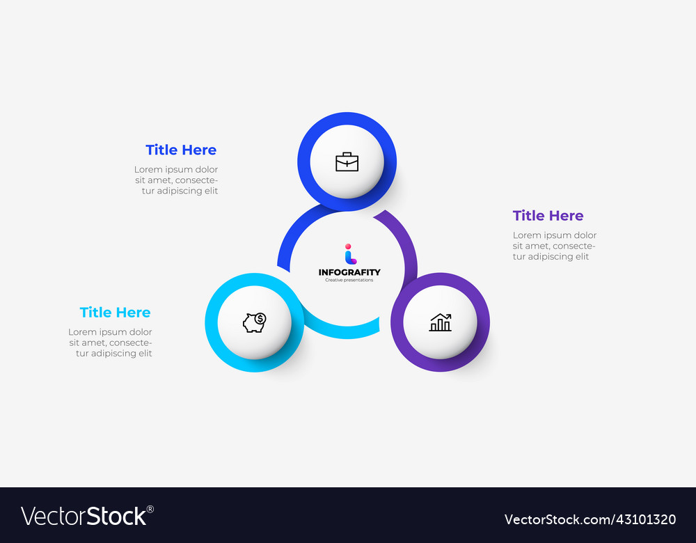 Infographic abstract cycle diagram divided Vector Image Infographic abstract cycle diagram divided Vector Image