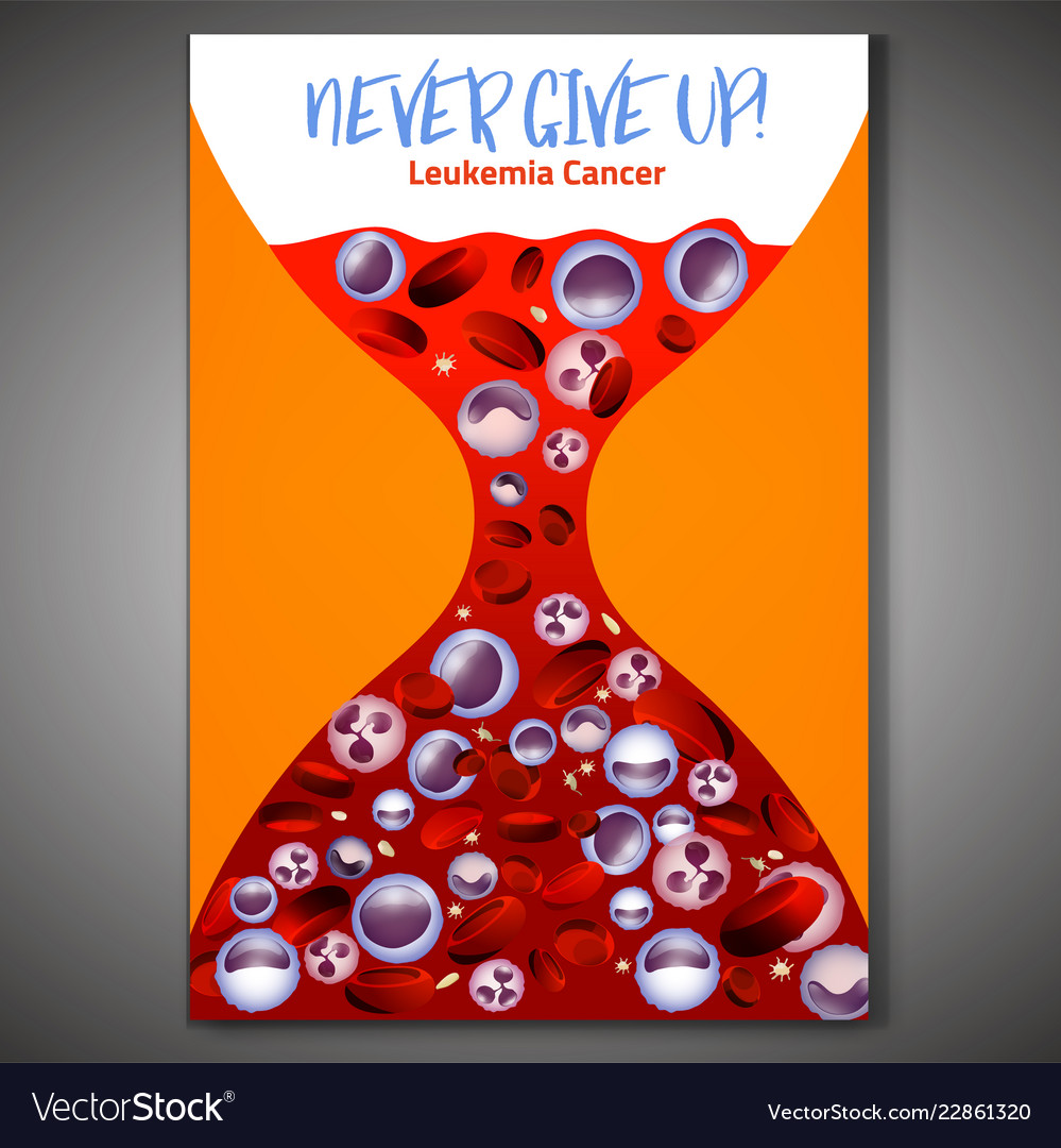 Leukemia background image Royalty Free Vector Image