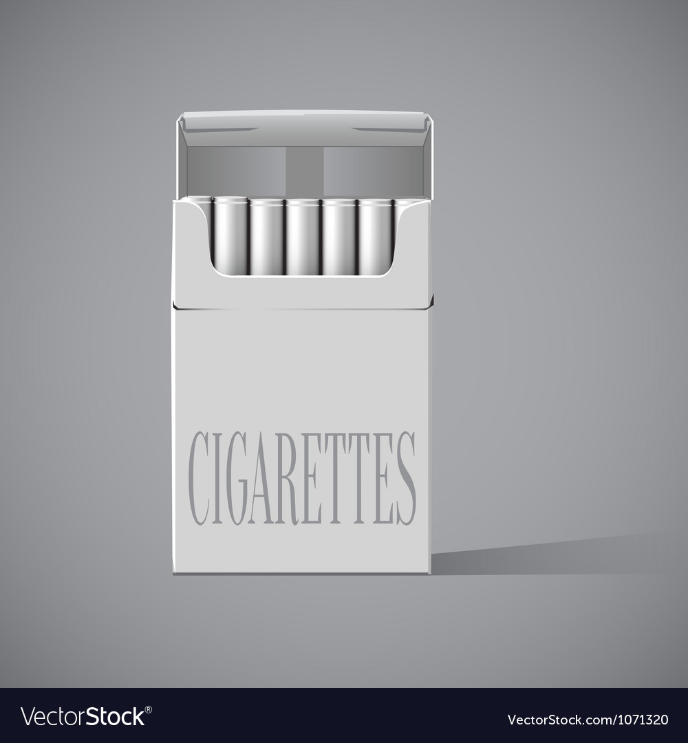 Pack cigarettes Royalty Free Vector Image - VectorStock