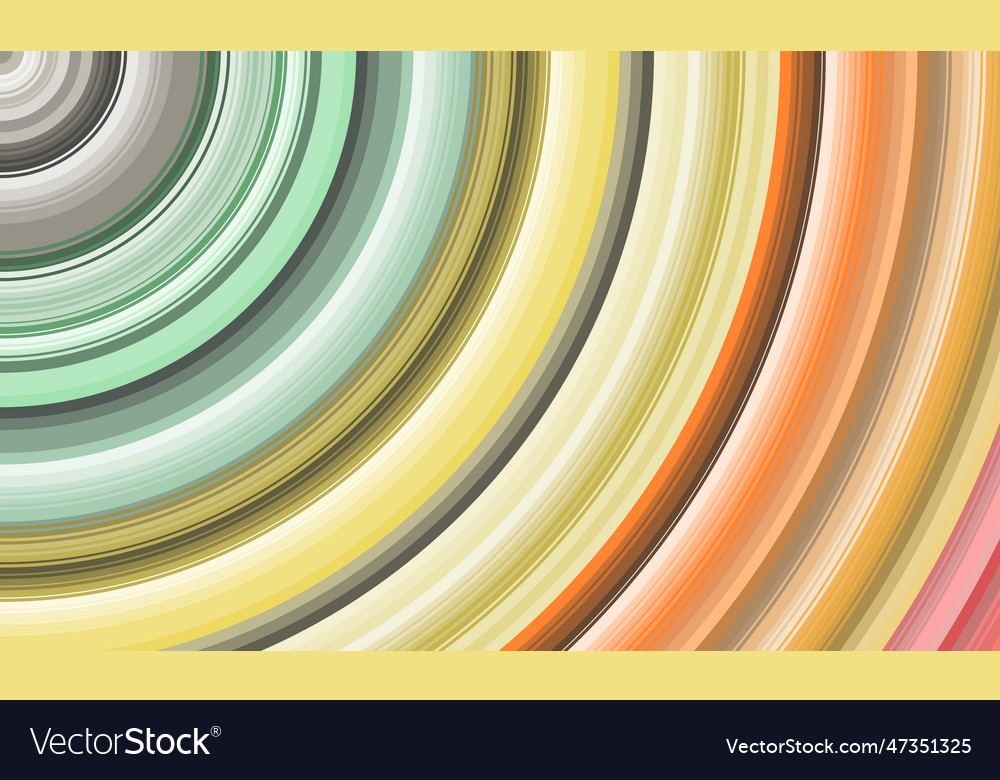 Abstract colorful circle lines background Vector Image