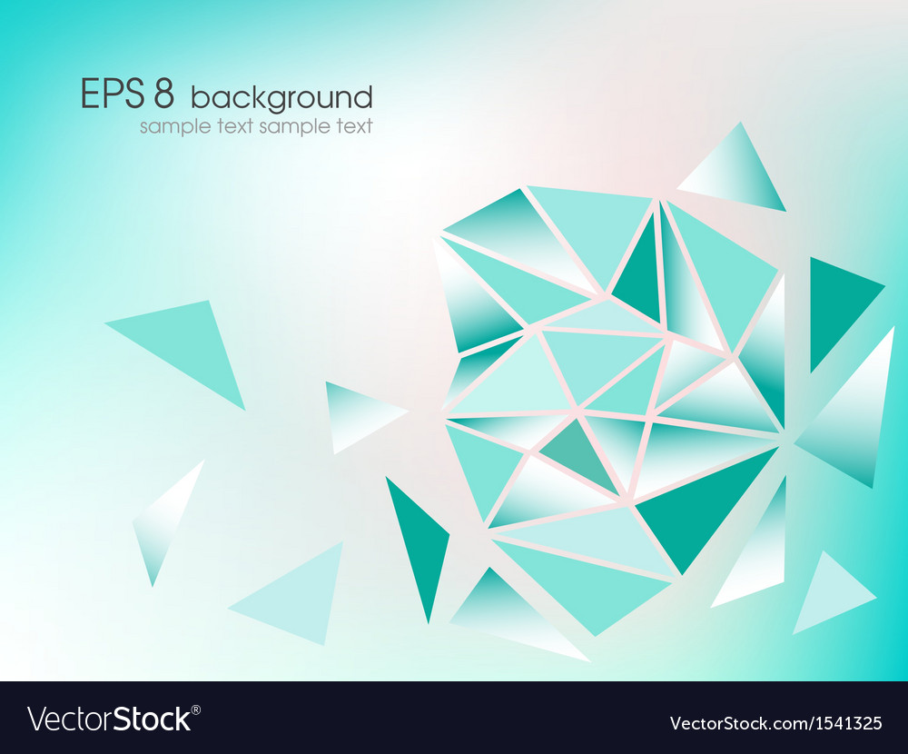 Blue background with triangles Royalty Free Vector Image