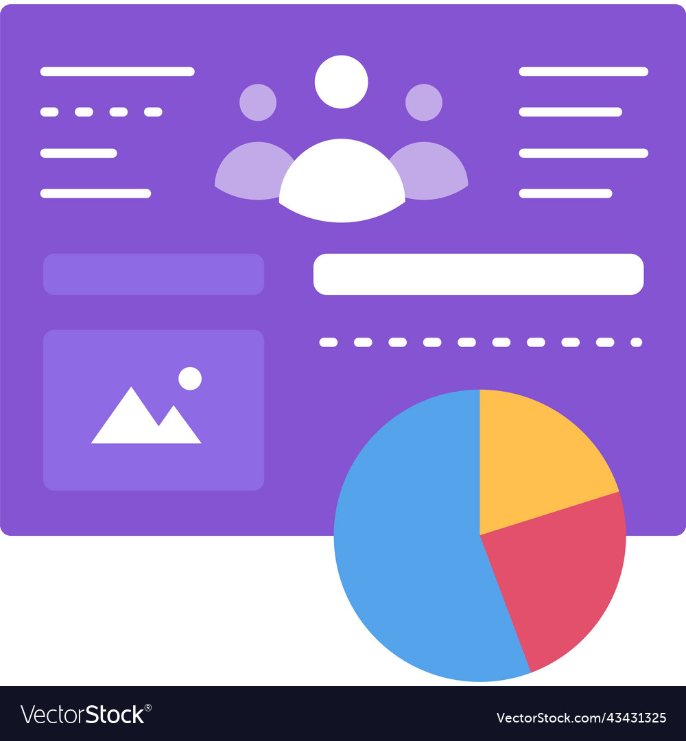 Business icon digital data analysis concept Vector Image