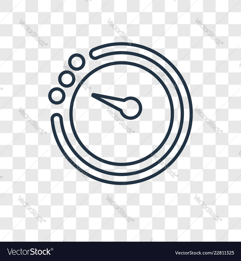 Camera timer concept linear icon isolated Vector Image