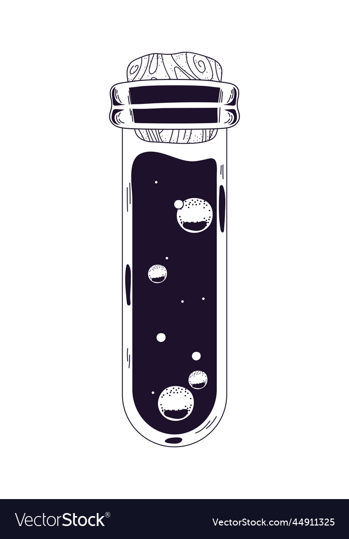 Flask esoteric elixir Royalty Free Vector Image
