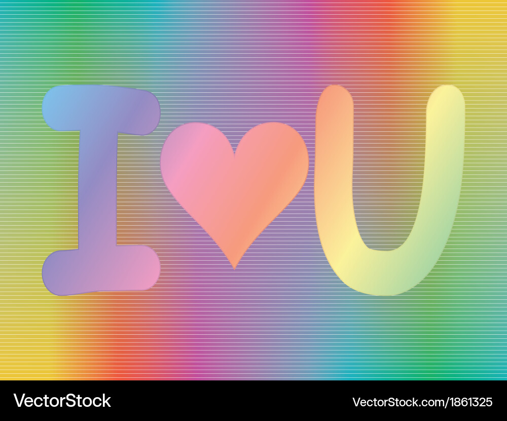 I love you sign Royalty Free Vector Image - VectorStock