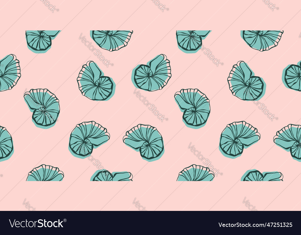 Shell pattern Royalty Free Vector Image - VectorStock