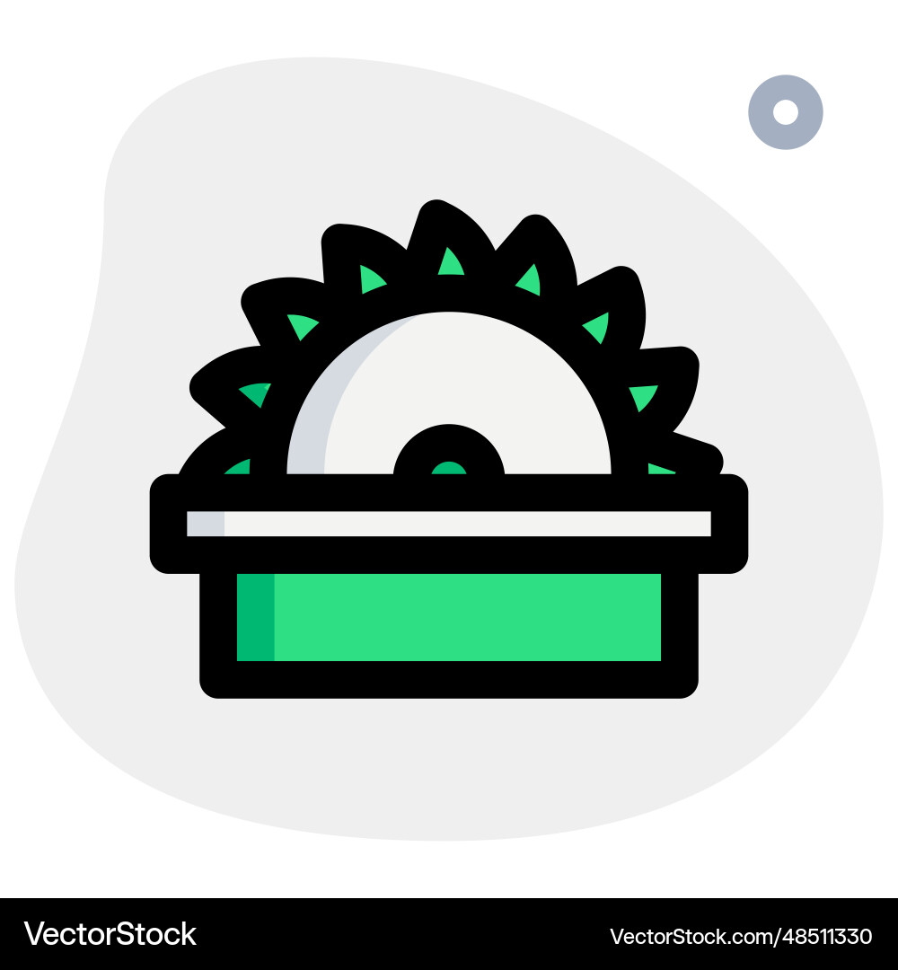 Electric machine used for cutting wood Royalty Free Vector