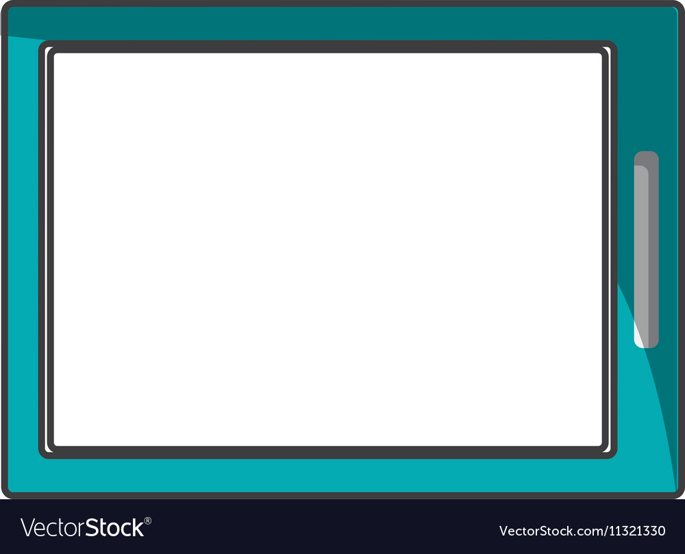 Isolated tablet device design Royalty Free Vector Image