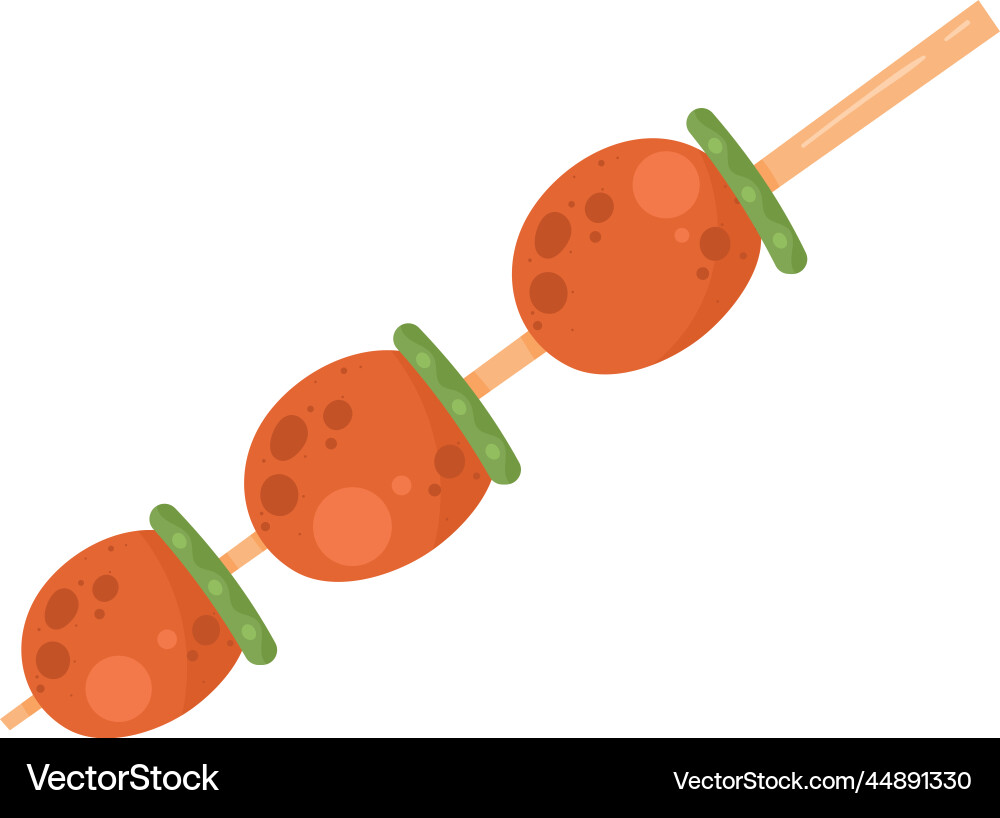 Jeok korean food Royalty Free Vector Image - VectorStock