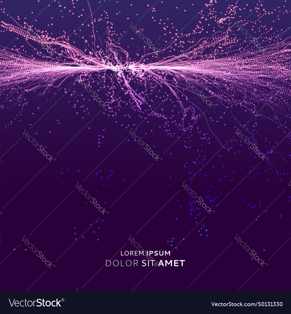 Point explode array with dynamic emitted Vector Image Point explode array with dynamic emitted Vector Image