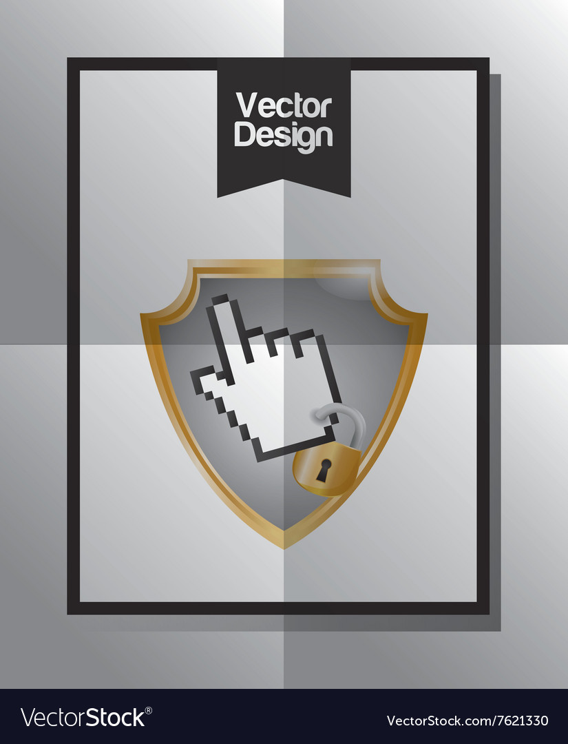 Security system design Royalty Free Vector Image
