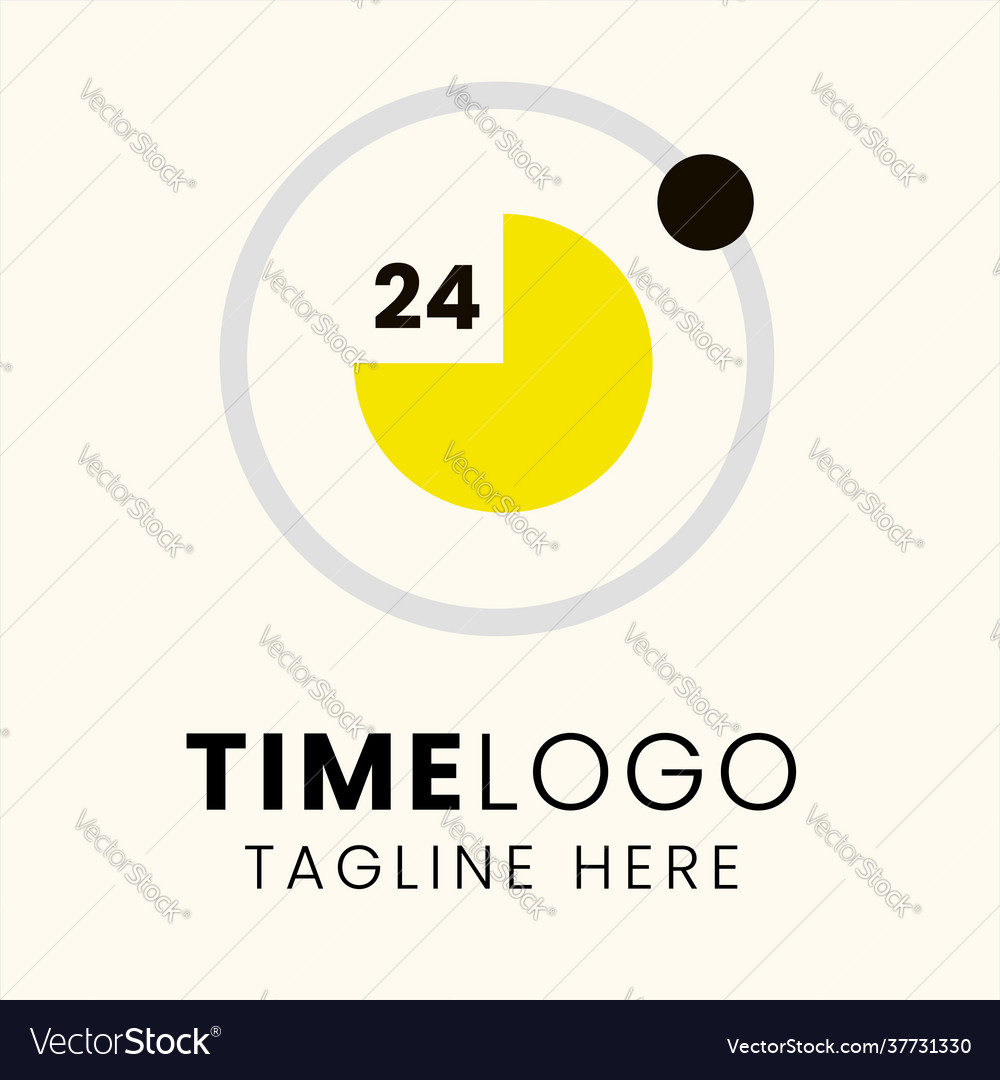 Time logo template Royalty Free Vector Image - VectorStock
