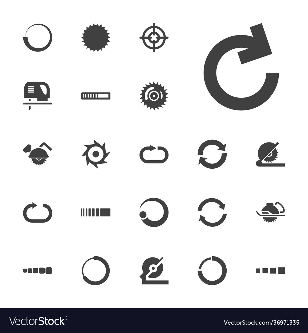 Circular icons Royalty Free Vector Image - VectorStock