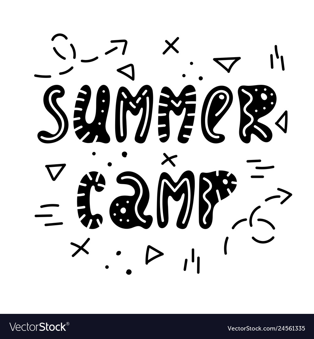 Hand-drawn lettering in sloppy style doodles Vector Image