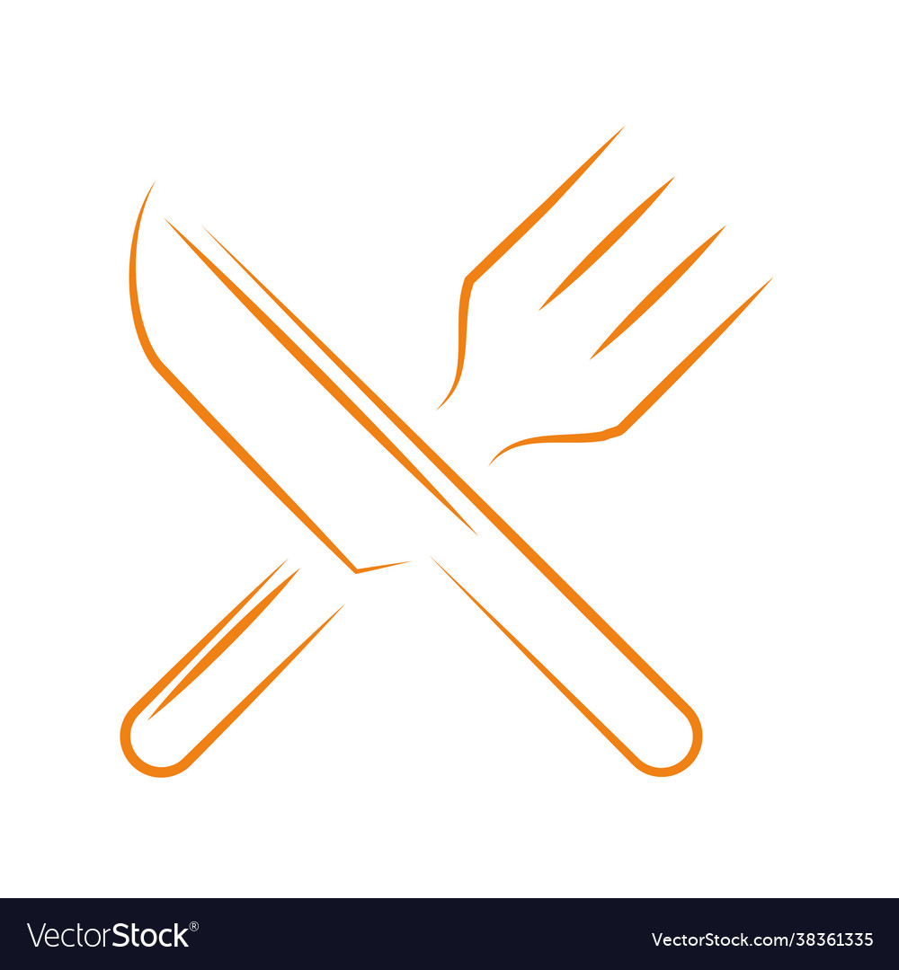 Knife And Fork Cutlery Royalty Free Vector Image