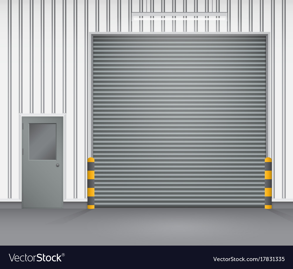 Shutter door Royalty Free Vector Image - VectorStock