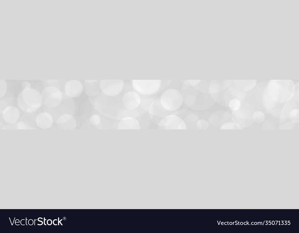 White abstract blurred background with bokeh Vector Image