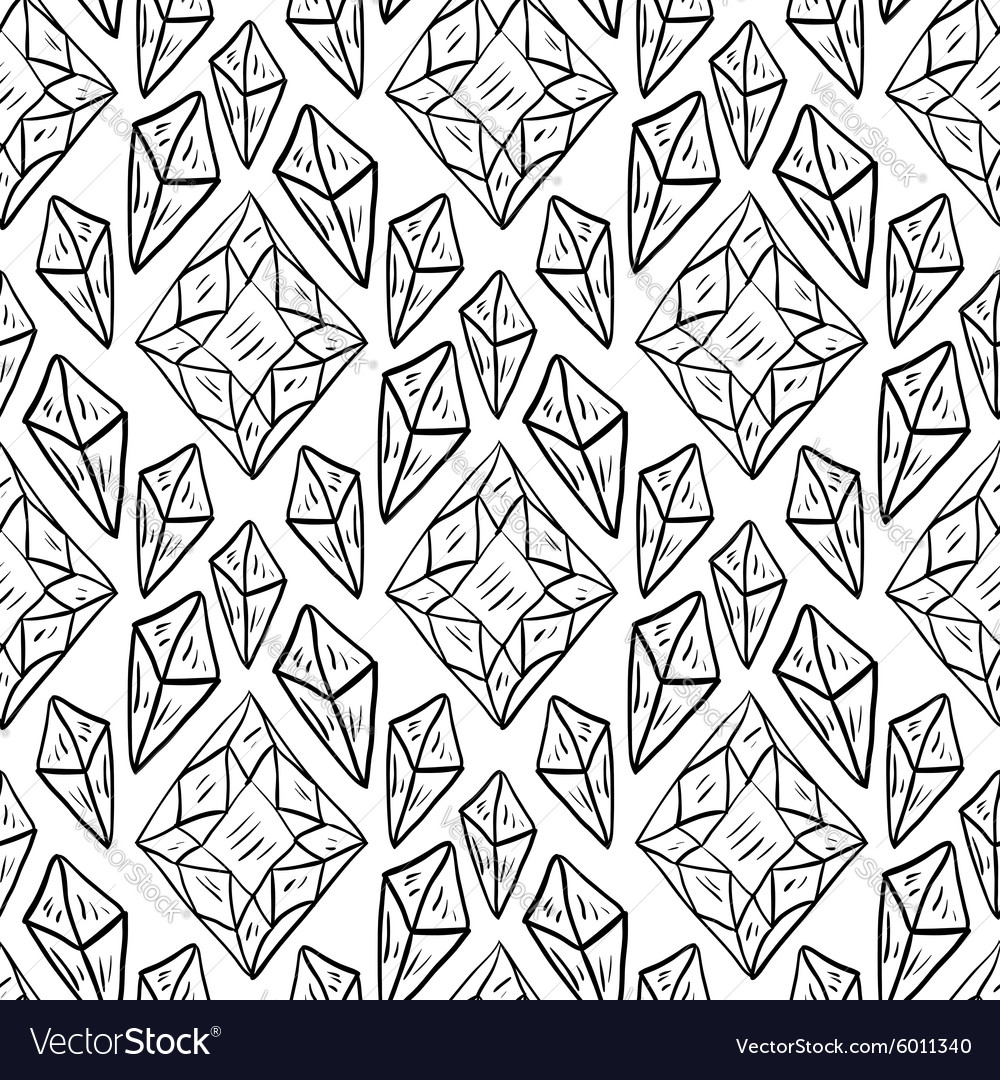 Diamond seamless pattern Royalty Free Vector Image