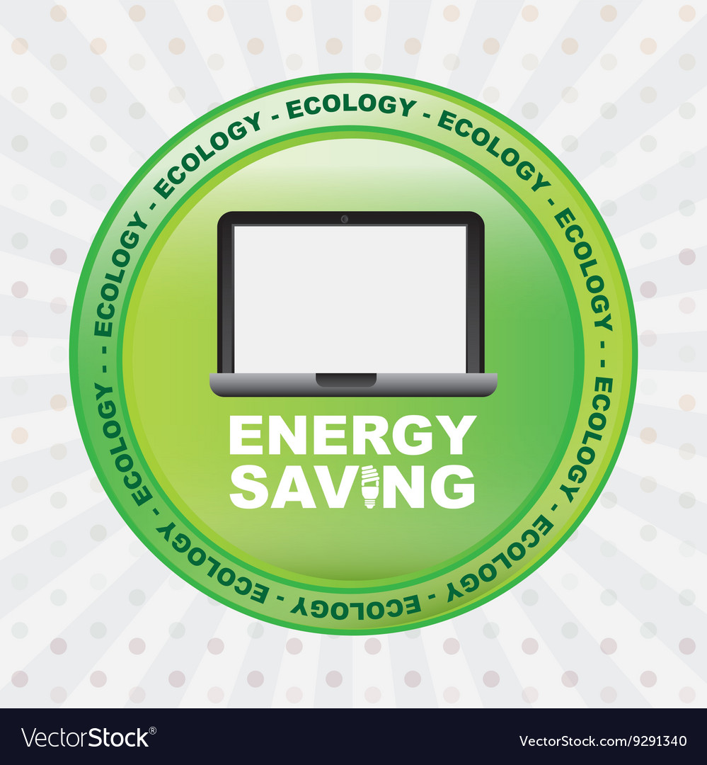 Energy saving design Royalty Free Vector Image