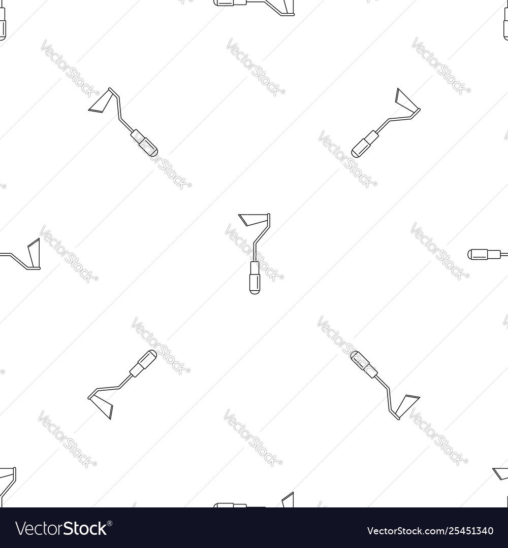 Garden dig tool pattern seamless Royalty Free Vector Image