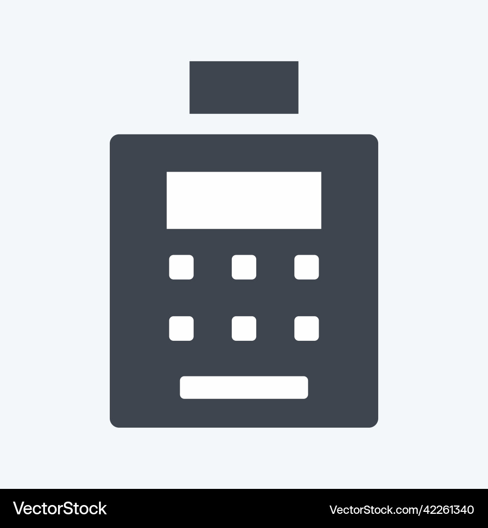 Icon atm service suitable for education symbol Vector Image