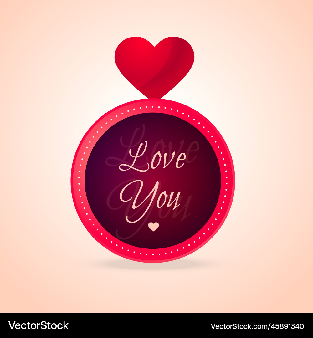 Love you heart design design Royalty Free Vector Image
